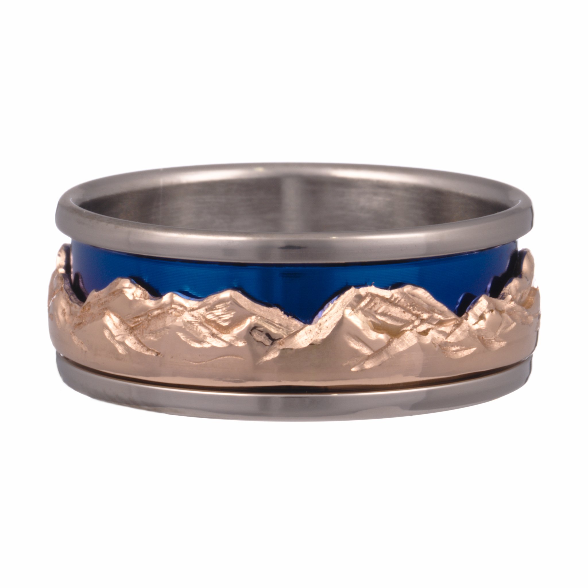 Blue Sky Titanium Mountain Ring - Ouray Silversmiths