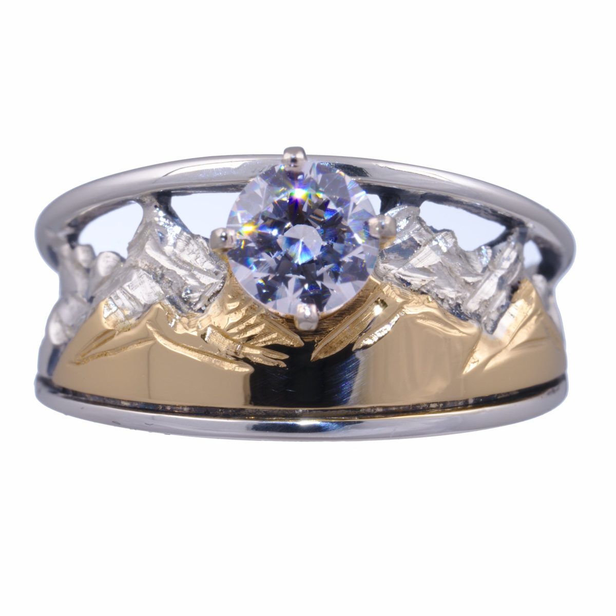 Tapered Mountain Engagement Ring - Ouray Silversmiths